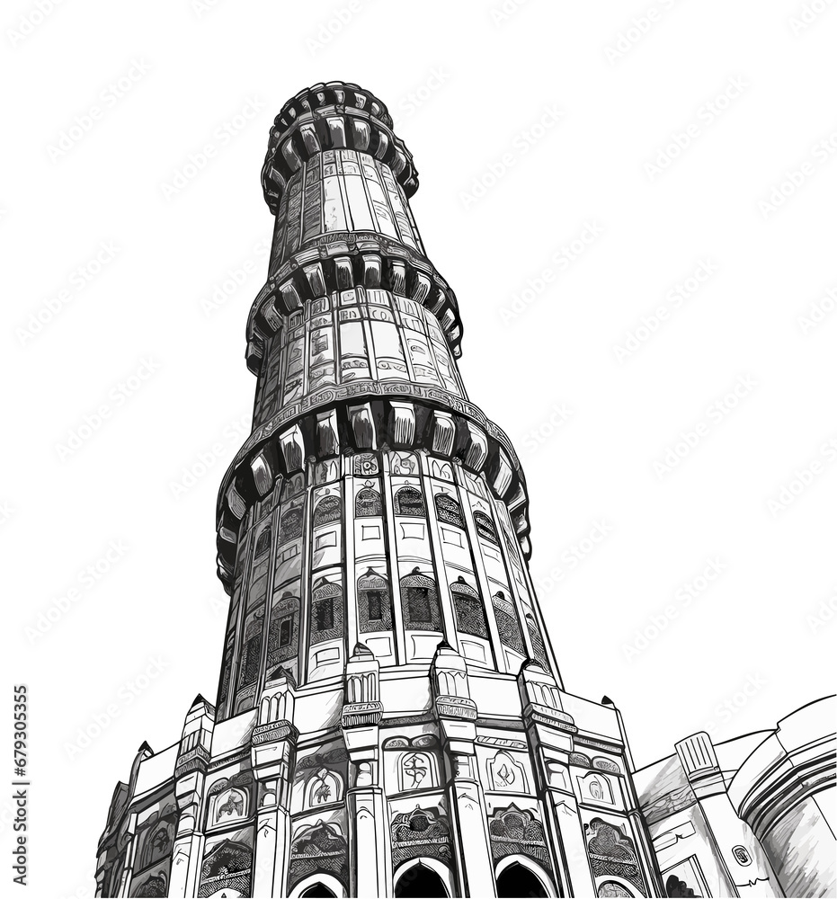 Delhi city, India. Qutub Minar famous travel landmark Stock ...