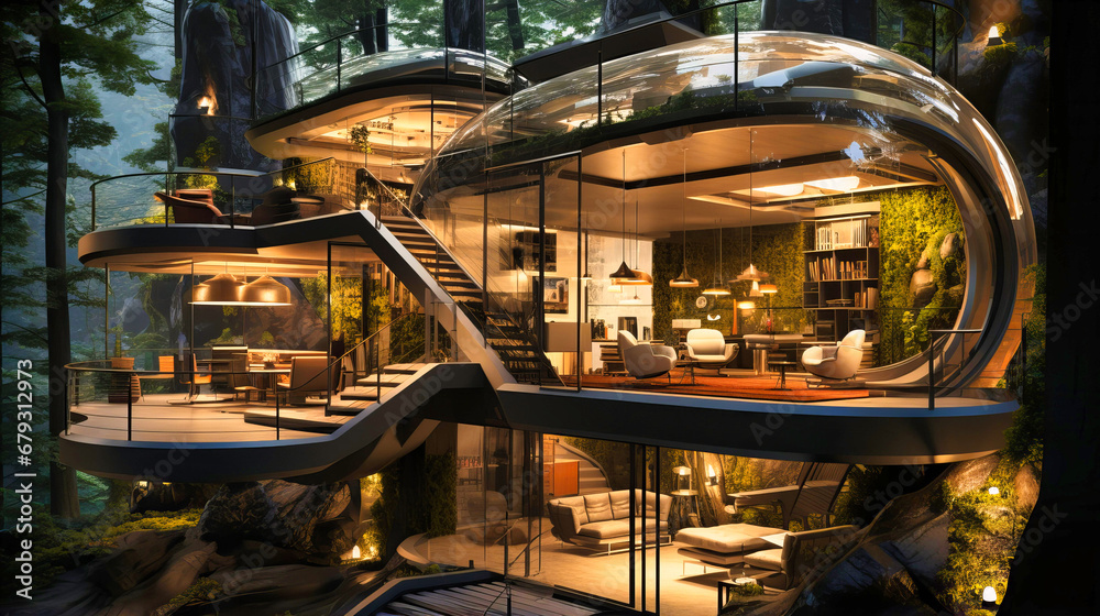 Subterranean homes built to combat surface temperature extremes Stock ...