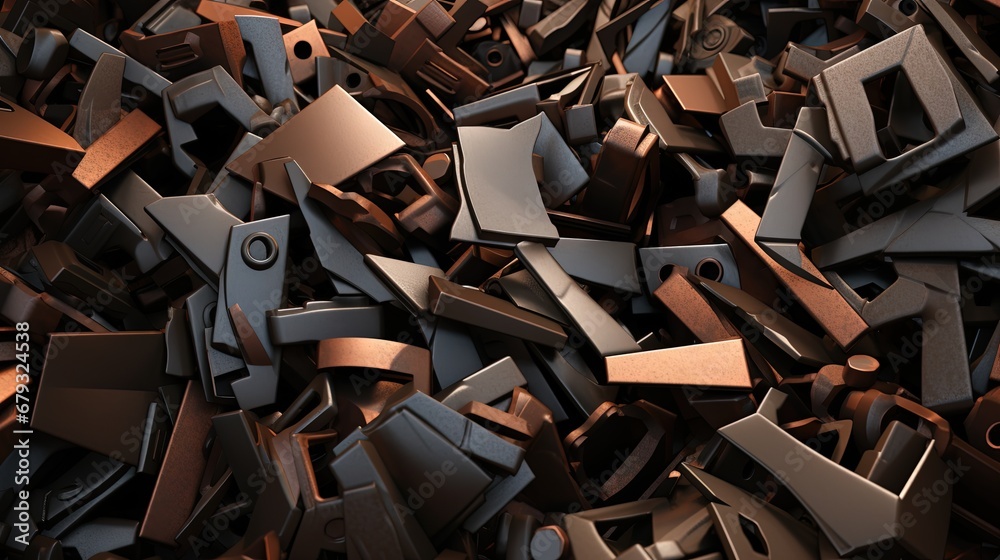 Parts of scrap iron easy to use for graphic backgrounds in ...