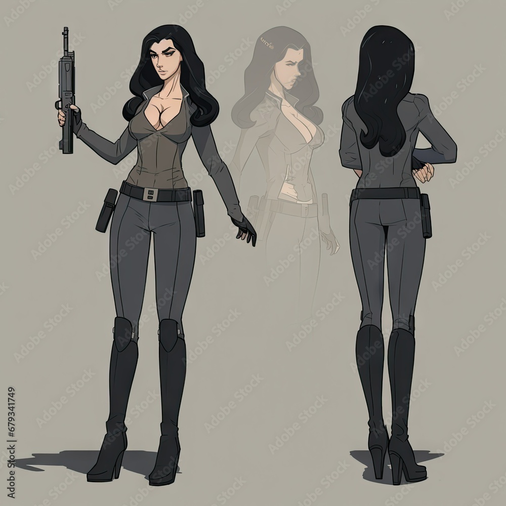 Designing the Perfect Animated Character: Full-Body Model Sheet of a ...