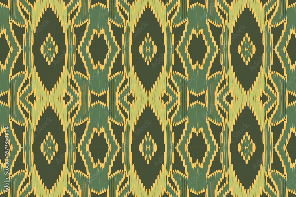 Ethnic ikat tropical traditional pattern folk antique background. Art ...