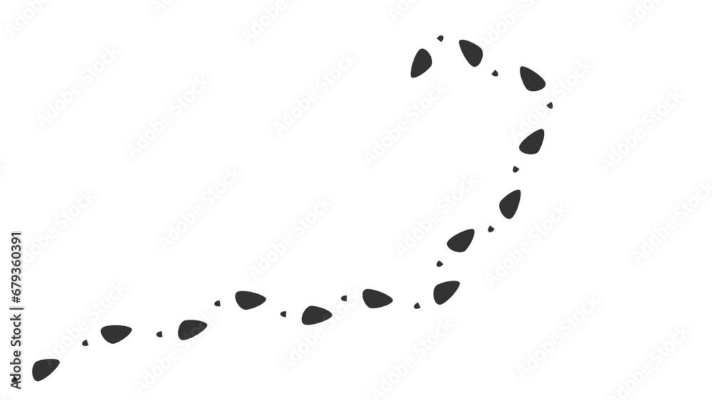 Human footprint animation. Leaving high heel shoes prints on the floor ...