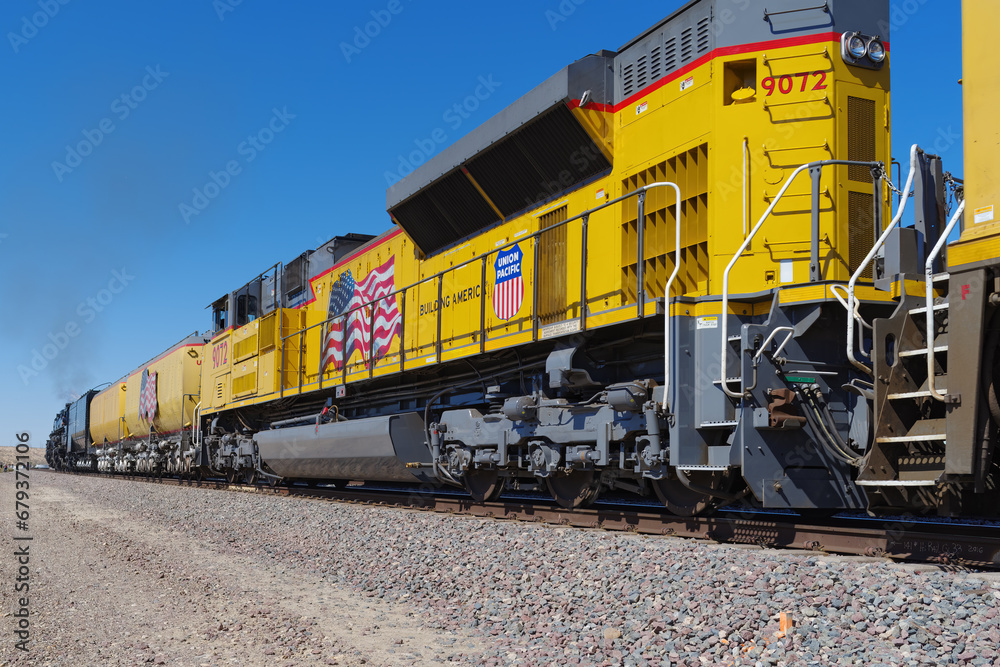Union Pacific Railroad 'Big Boy' train shown traveling through ...
