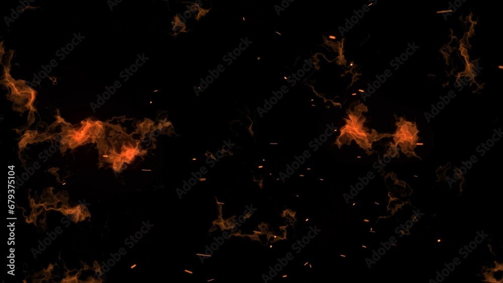 Magical Wizard Fire Spell Background (Customizable) Stock Template ...