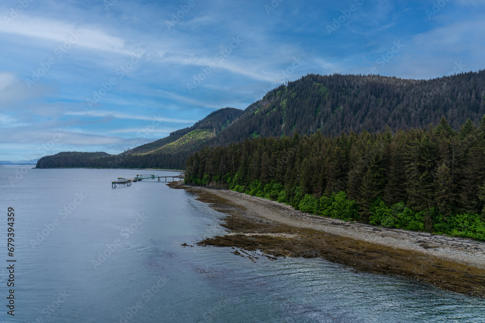 Icy Strait Point, Alaska: Wilderness Landing Cruise Ship Dock, floating ...