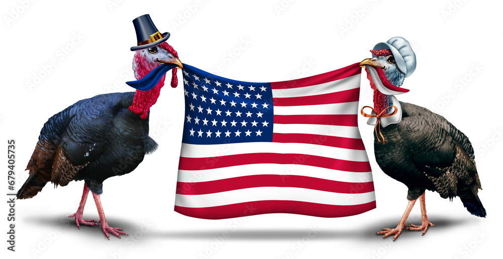 Thanksgiving turkeys as a male and female turkey dressed in pilgrim ...