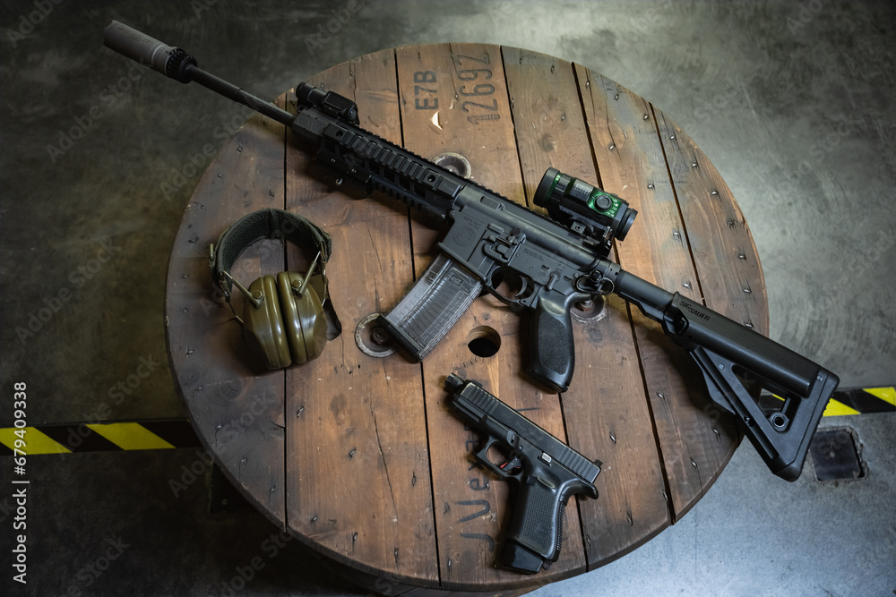 Baltic States, November 16, 2023. Sig sauer 516 patrol rifle with ...