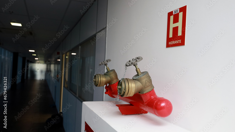 salvador, bahia, brazil - october 10, 2023: fire fighting hydrant seen ...
