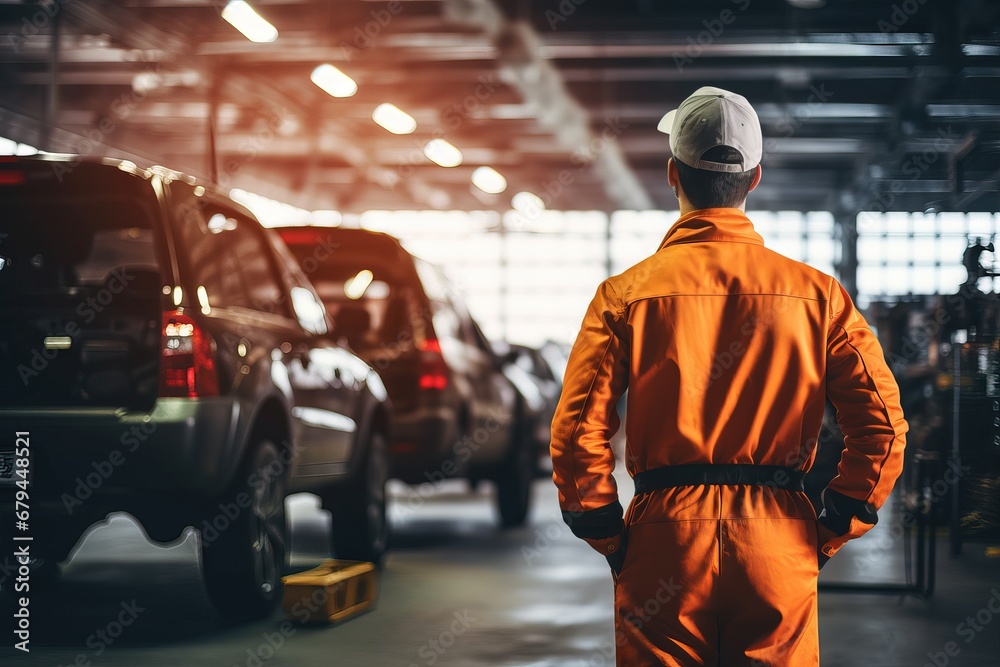 hyper realistic imagin, 4k,real view,mechanic working car maintenance ...