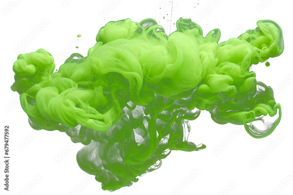 green cloud isolated on transparent background - design element PNG ...