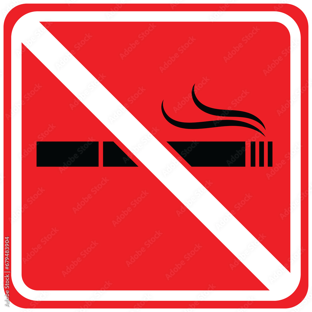Digital png illustration of negation symbol with cigarette on ...
