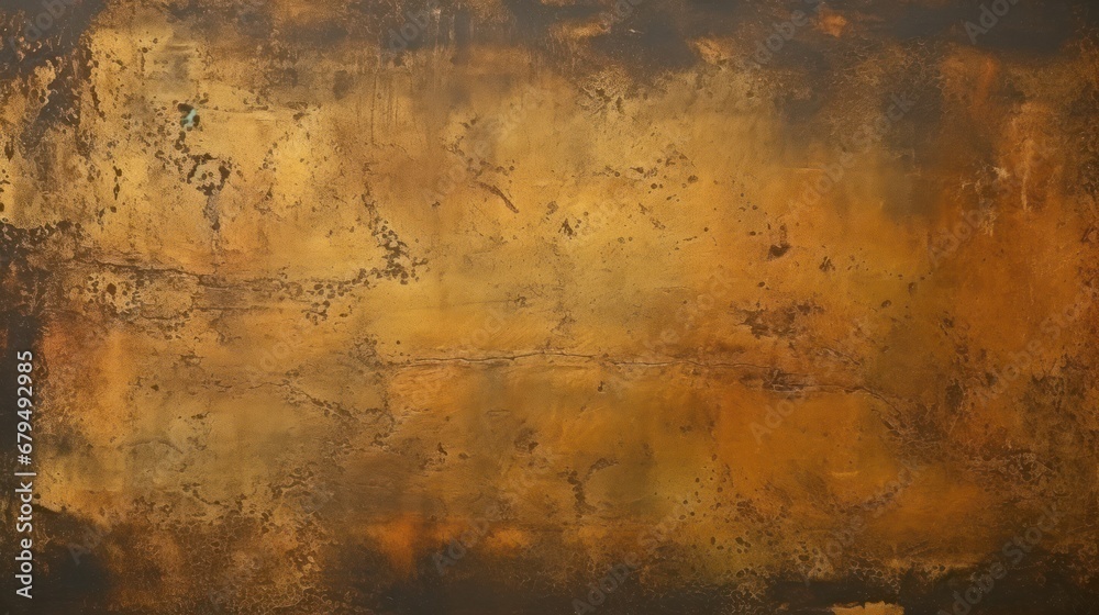 vintage wall gold background, Rusty backdrop. metal old grunge rusty ...