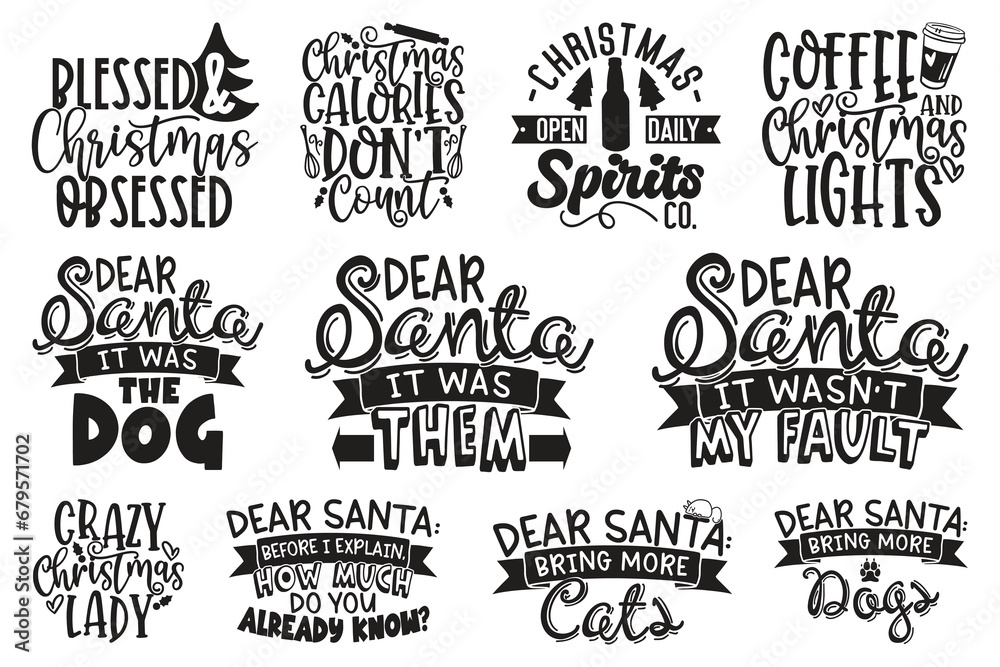 Christmas Svg And T Shirt Design Bundle Christmas Svg Quotes Design T