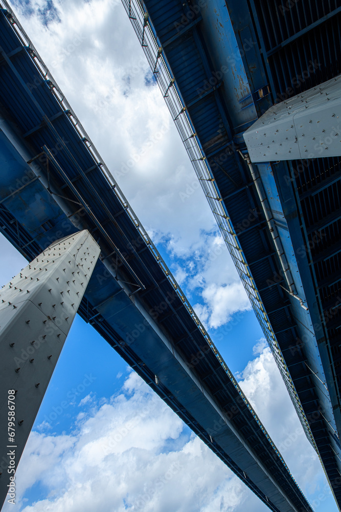Istanbul Golden Horn Bridge. Under the Istanbul Golden Horn bridge ...