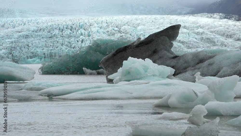 Glaciers and icebergs. Global warming, climate and weather change ...