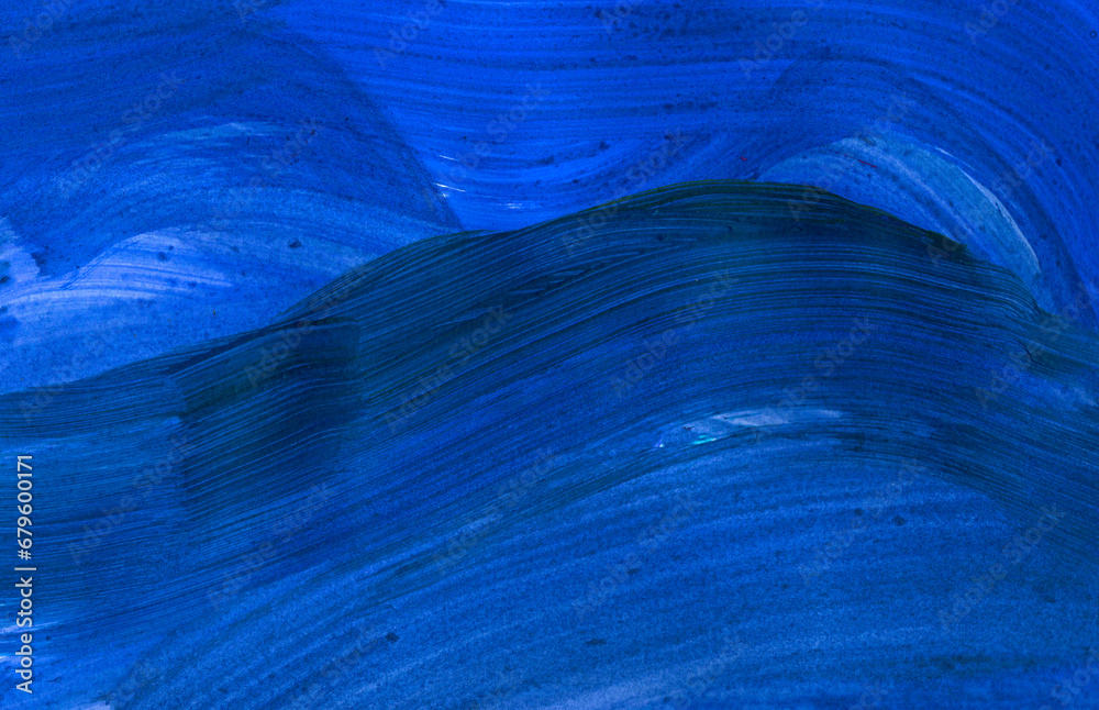 Icy picturesque pattern on the glass. Hand-painted winter texture with ...