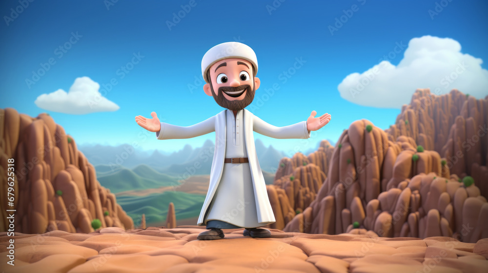 The six pillars of Iman are: belief in prophets. Al Iman. Illustration ...