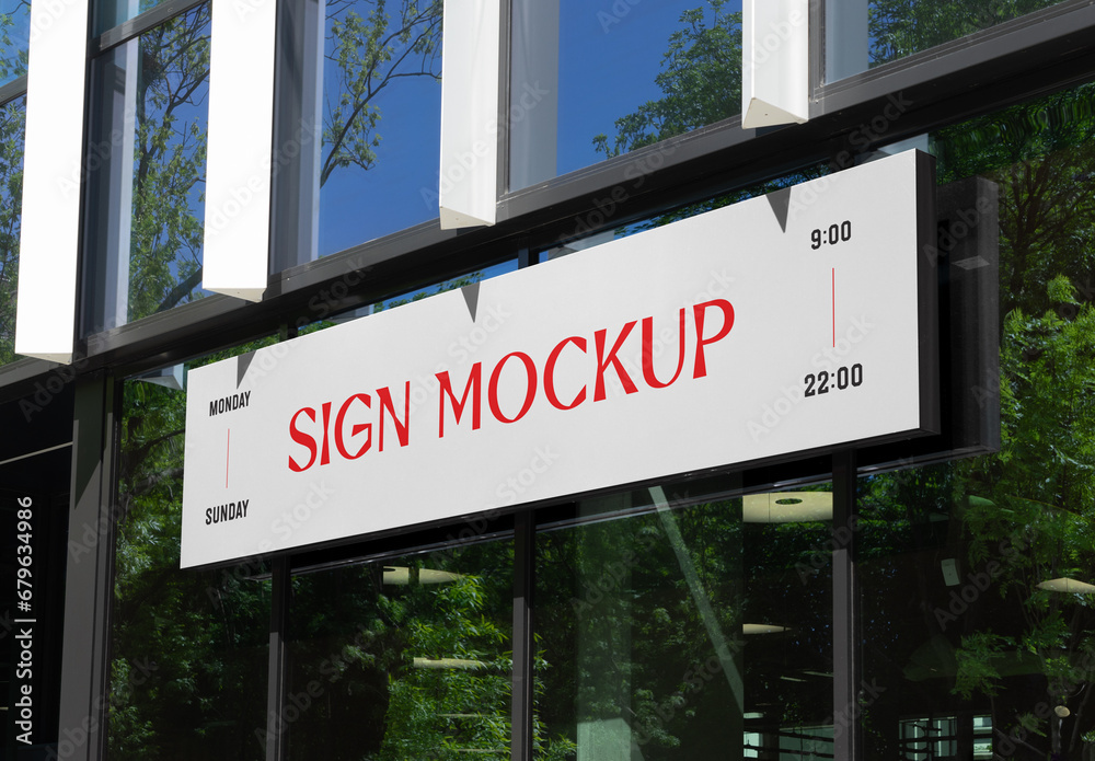 Store Front Logo Mockups Stock Template | Adobe Stock