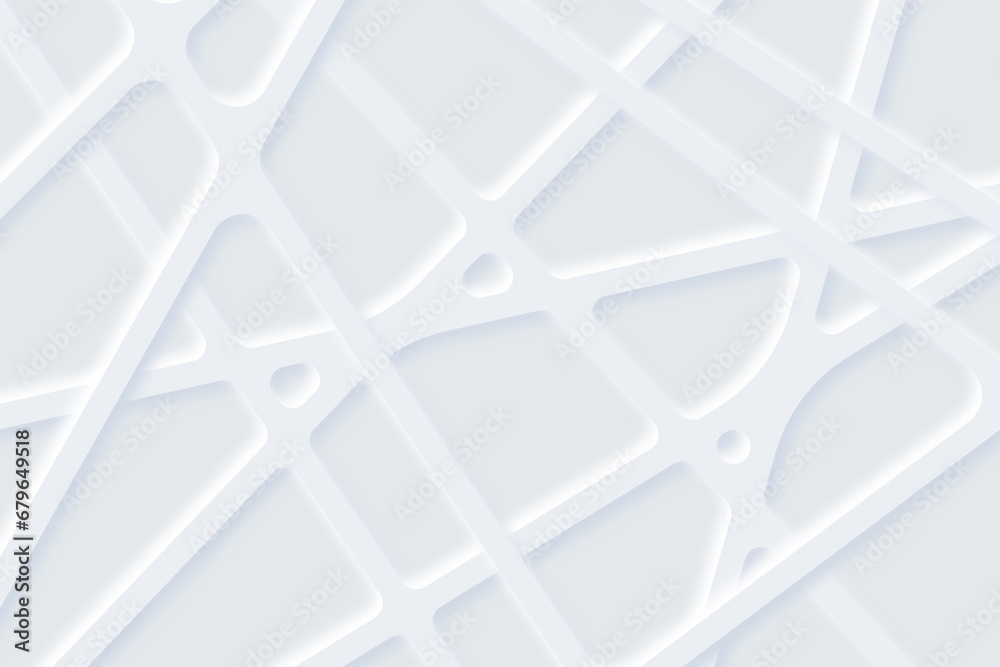 Abstract neumorphic vector illustration featuring a clean, geometric ...