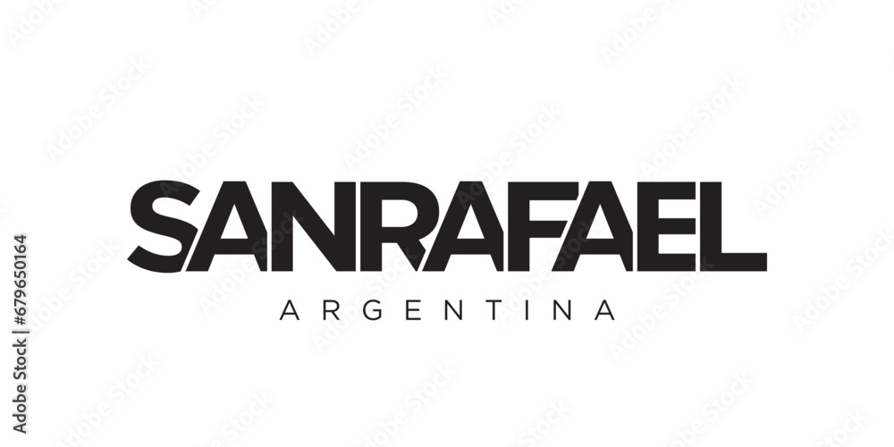 San Rafael in the Argentina emblem. The design features a geometric ...