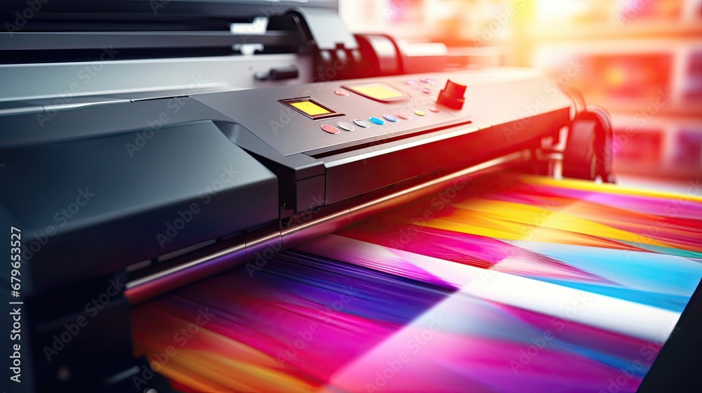 office or professional plotter large format photocopier Stock ...