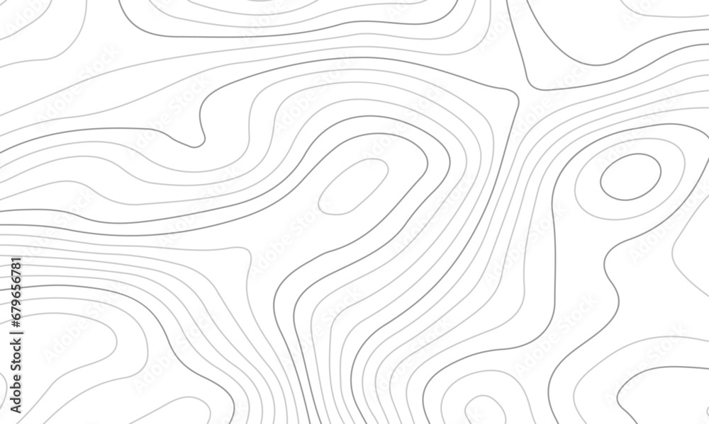 Topographic line contour map background. Abstract wavy topographic map ...