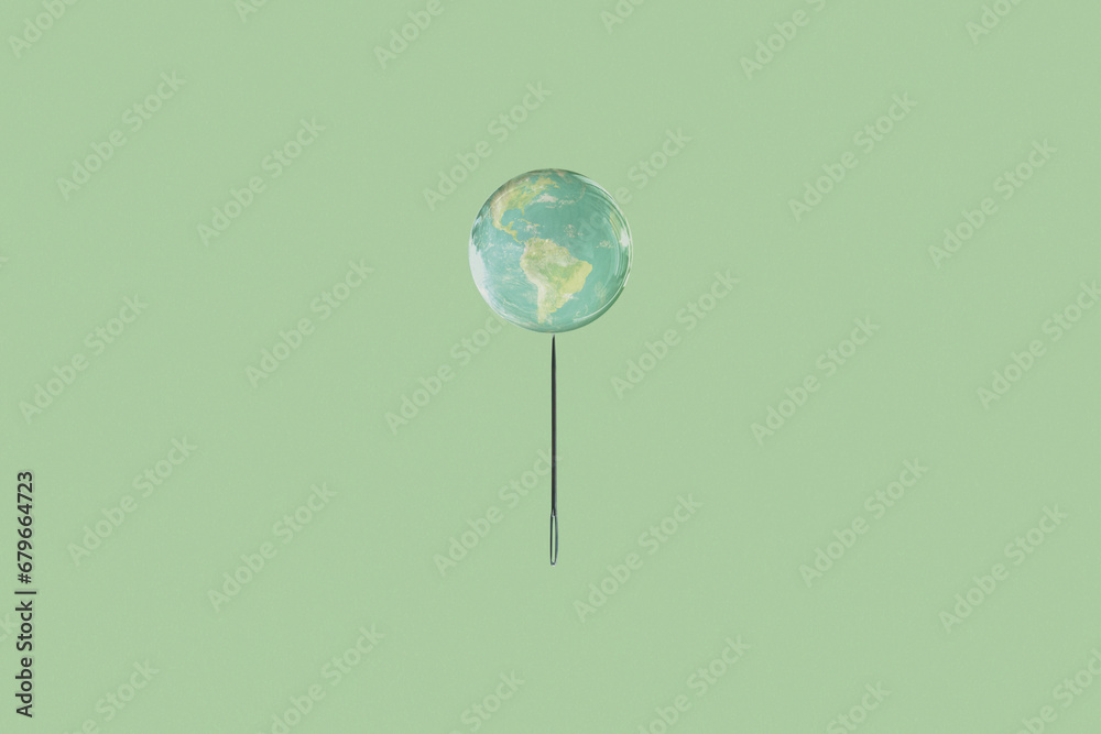 Planet Earth as a Bubble and Sewing Needle. Global Warming, Climate ...