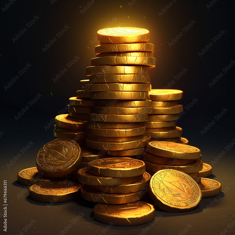 Gold coins mario transparent nintendo stack word illustration picture ...