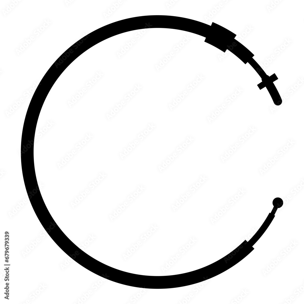 Cable for gas clutch car pull manual transmission rope part icon black ... Cable for gas clutch car pull manual transmission rope part icon black ...