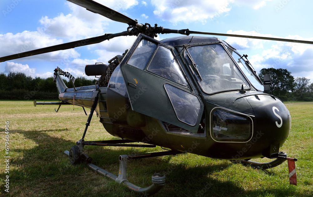 Victory Show, Leicester, Uk, September 2023.The Westland Scout is a ...