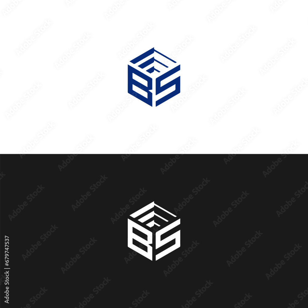 BS logo. B S design. White BS letter. BS B S letter logo design ...