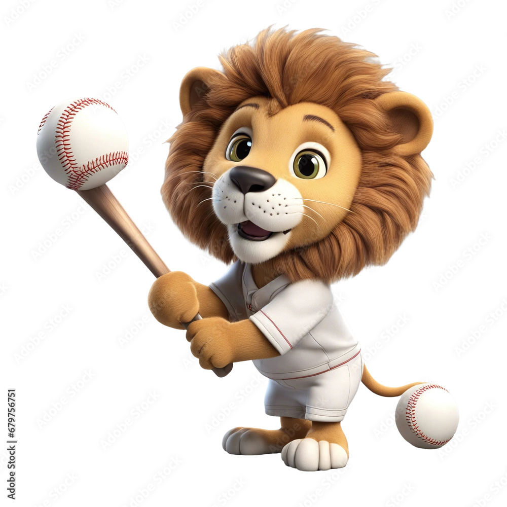 Sporting Lion King Baby Png Clipart Sticker Stock Illustration | Adobe ...