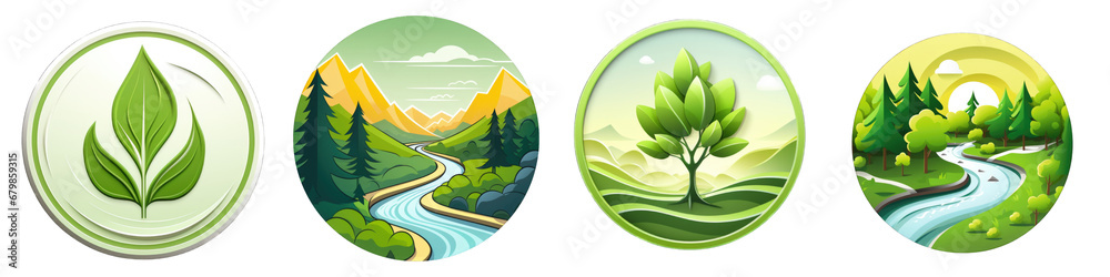 Environmental Stewardship clipart collection, vector, icons isolated on ...