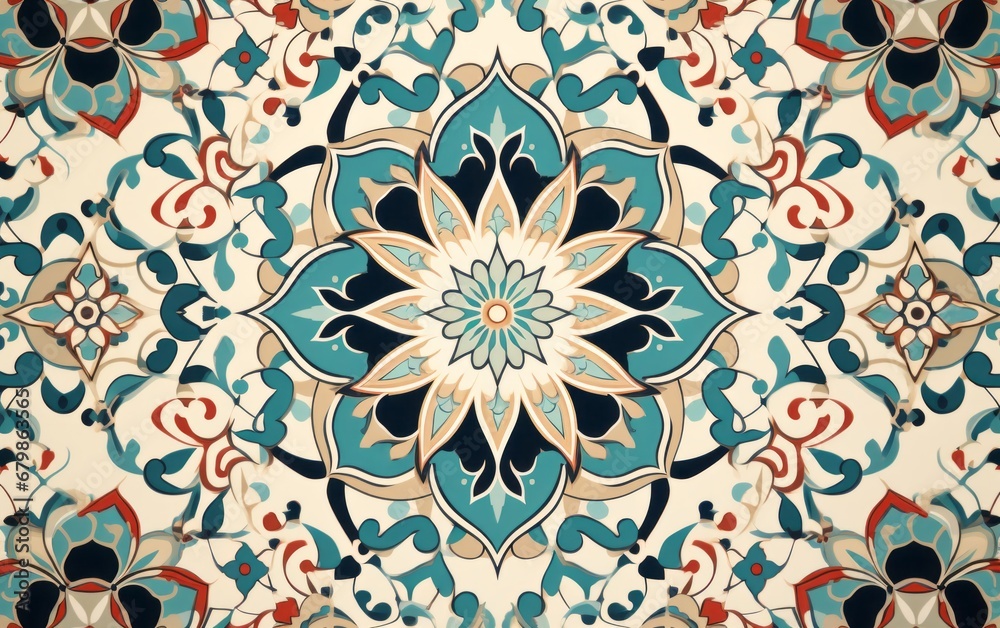Traditional Islamic Art with Modern Aesthetic Appeal Stock Illustration ...