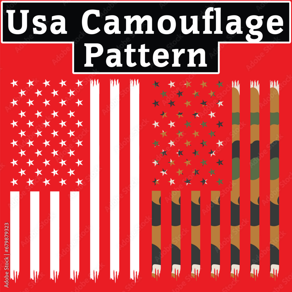 Camouflage Pattern Usa flage ,CAMOUFLAGE SVG,Military Svg,Army ...