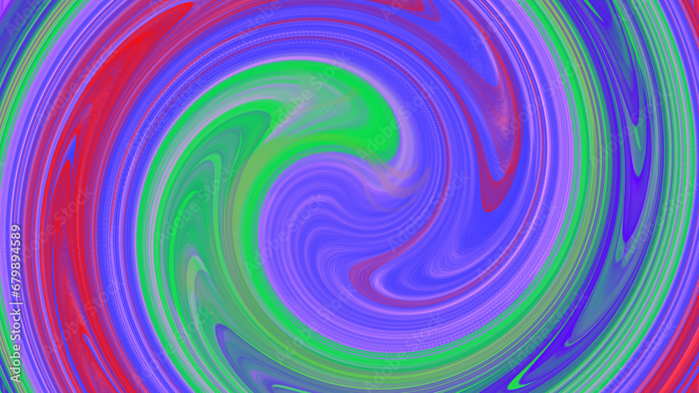 the combination of colors blends together in a twist. The combination ...