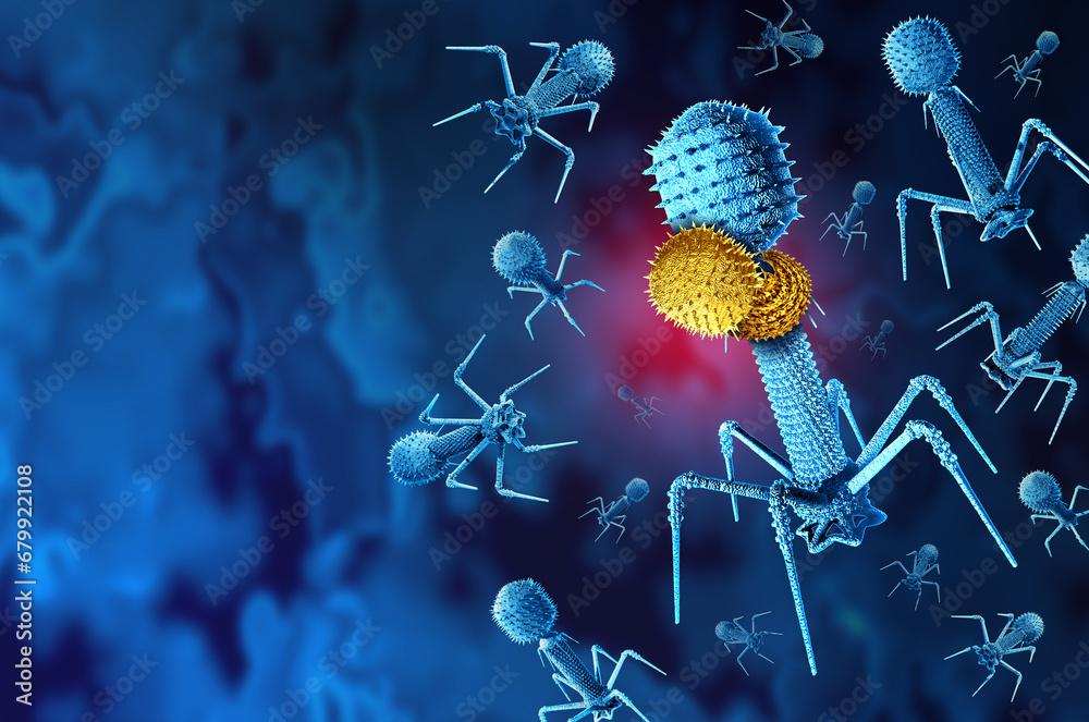 Vampire virus as a small MiniFlayer Phage attaching itself to another ...