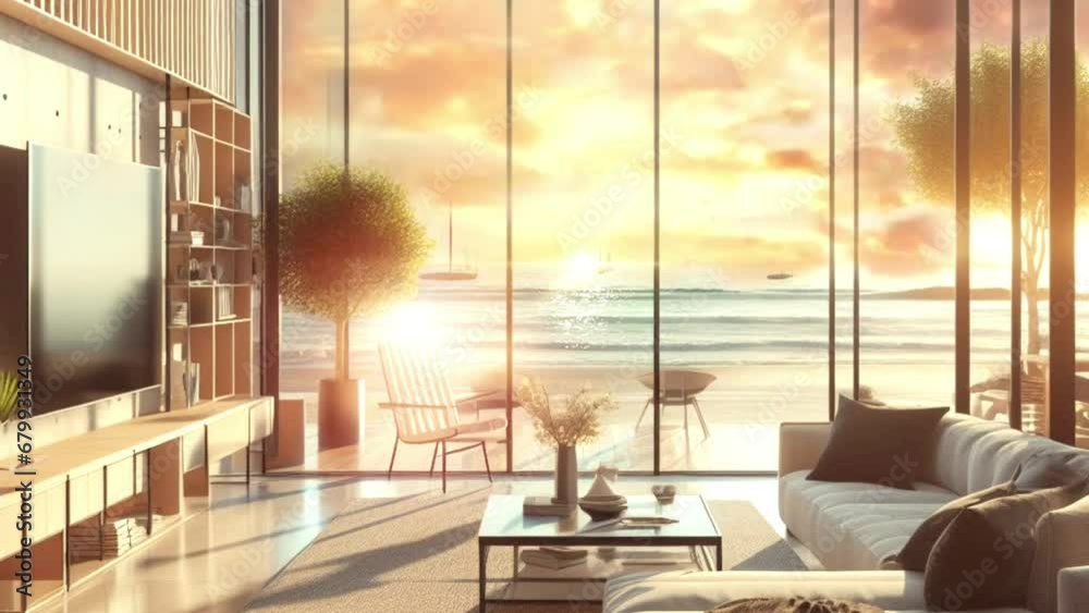 modern living room with light blue sofa couch, luxury interior ...