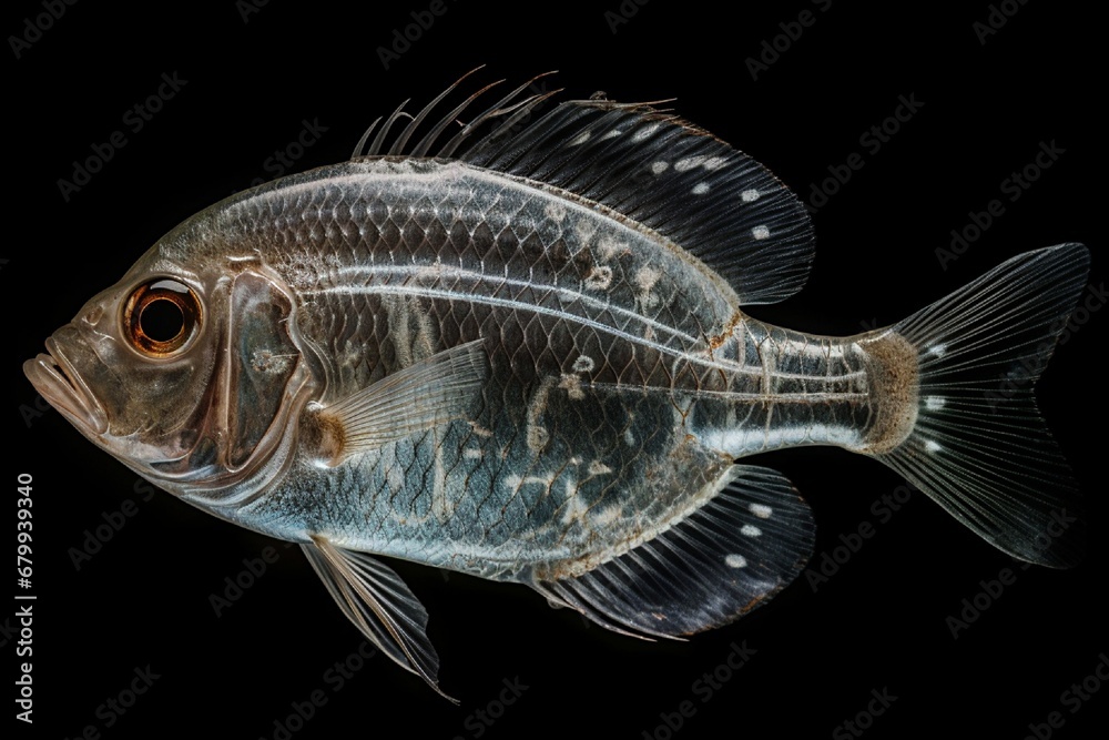 transparent fish, see-through aquatic creature, invisible marine life ...