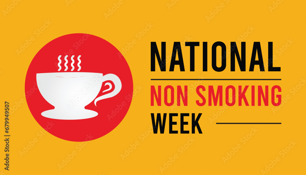 Vector illustration on the theme of National Non Smoking week observed ...