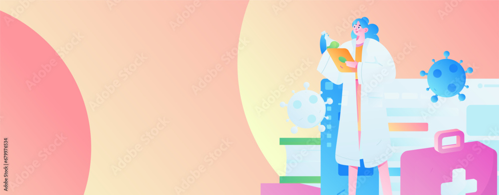 Medical characters fighting the epidemic flat vector concept operation ...