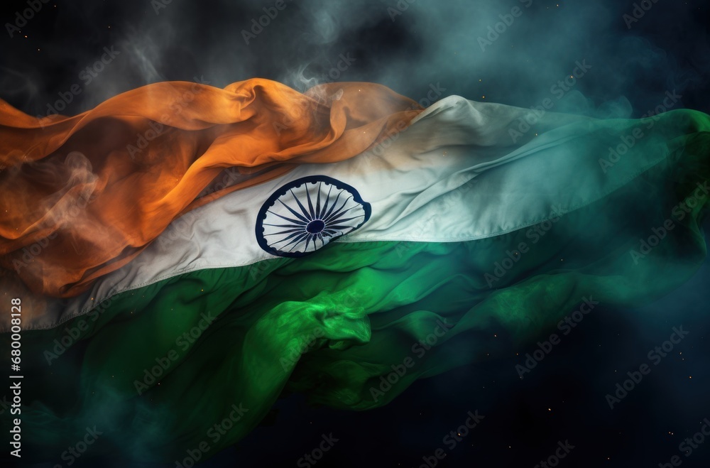 Smokey Indian flag HD wallpaper, indian flag image Stock Illustration ...