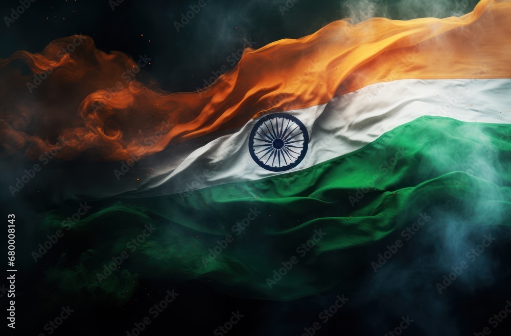 Smokey Indian flag HD wallpaper, indian flag image Stock Illustration ...