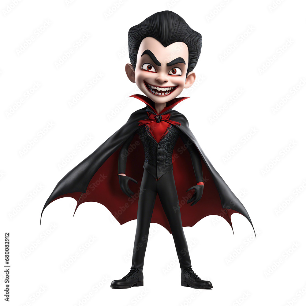 Vampire Clipart 3D Isolated On Transparent Background HD Illustration ...