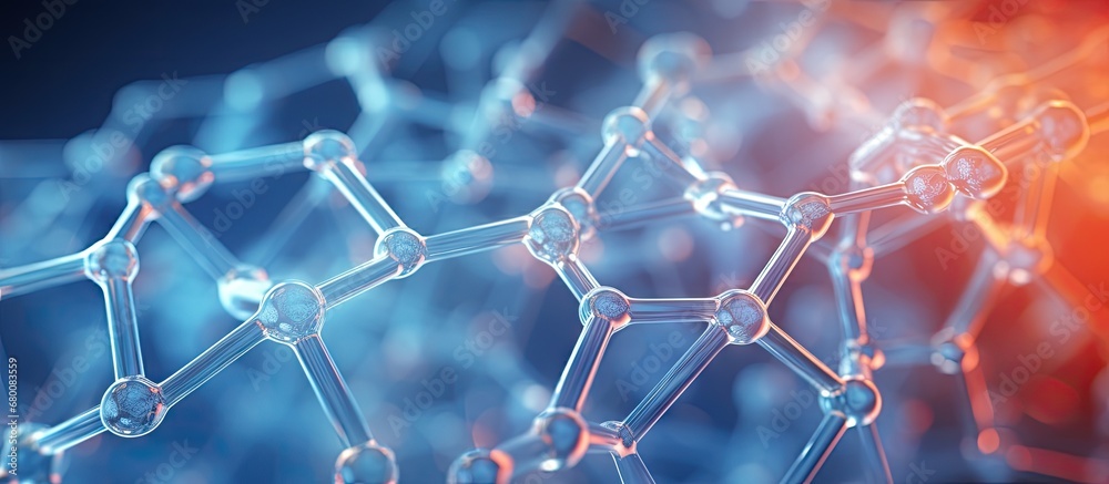 Molecule 3D illustration Laboratory experiments and research ...