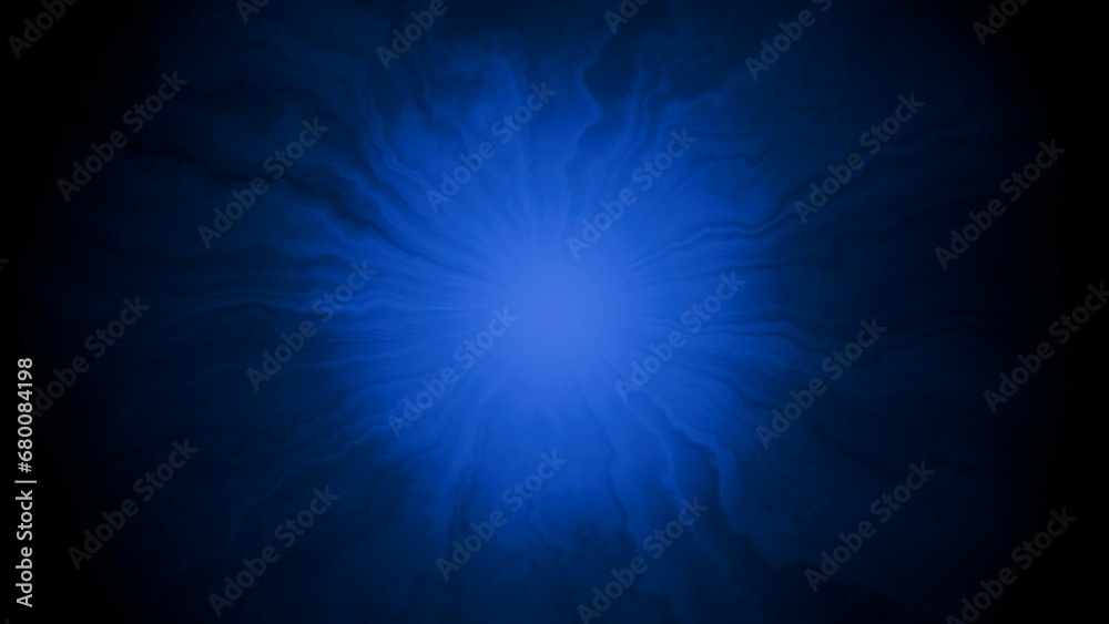 Dark blue studio background with light rays for product design or ...