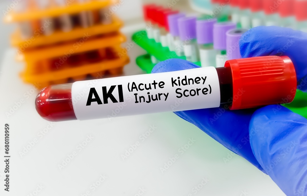 Blood sample for acute kidney injury (AKI) score test. Stock Photo ...