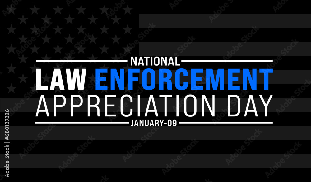 Photo & Art Print Law enforcement appreciation day background design ...