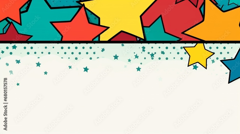 Frame with a colorful humorous cartoon design border background with a ...