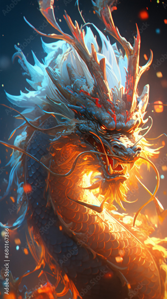 Chinese zodiac dragons, the four major mythical beasts, Chinese New ...